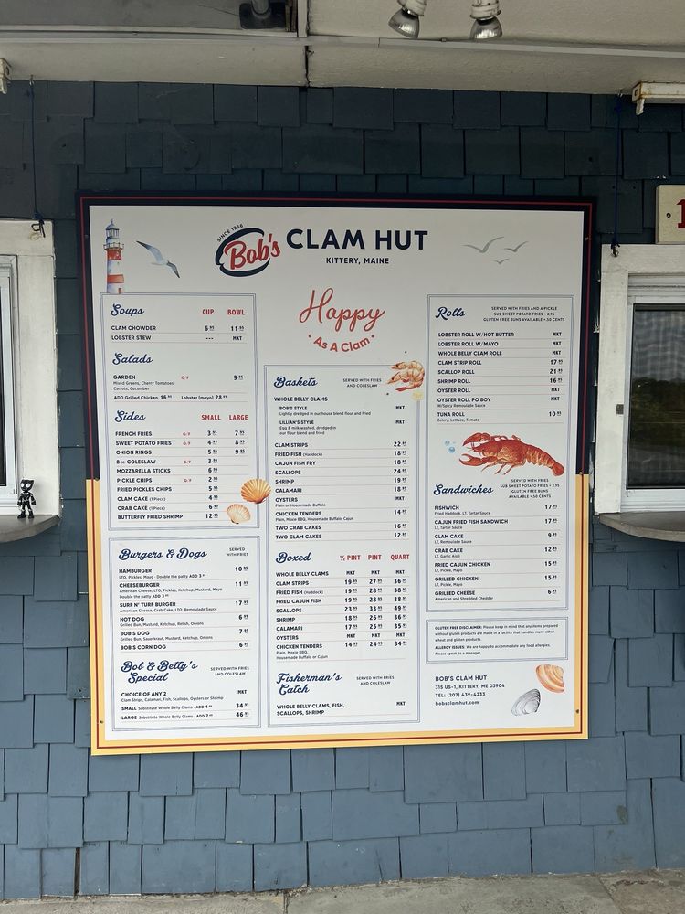 Bob's Clam Hut Menu (Full Menu Update 2026)