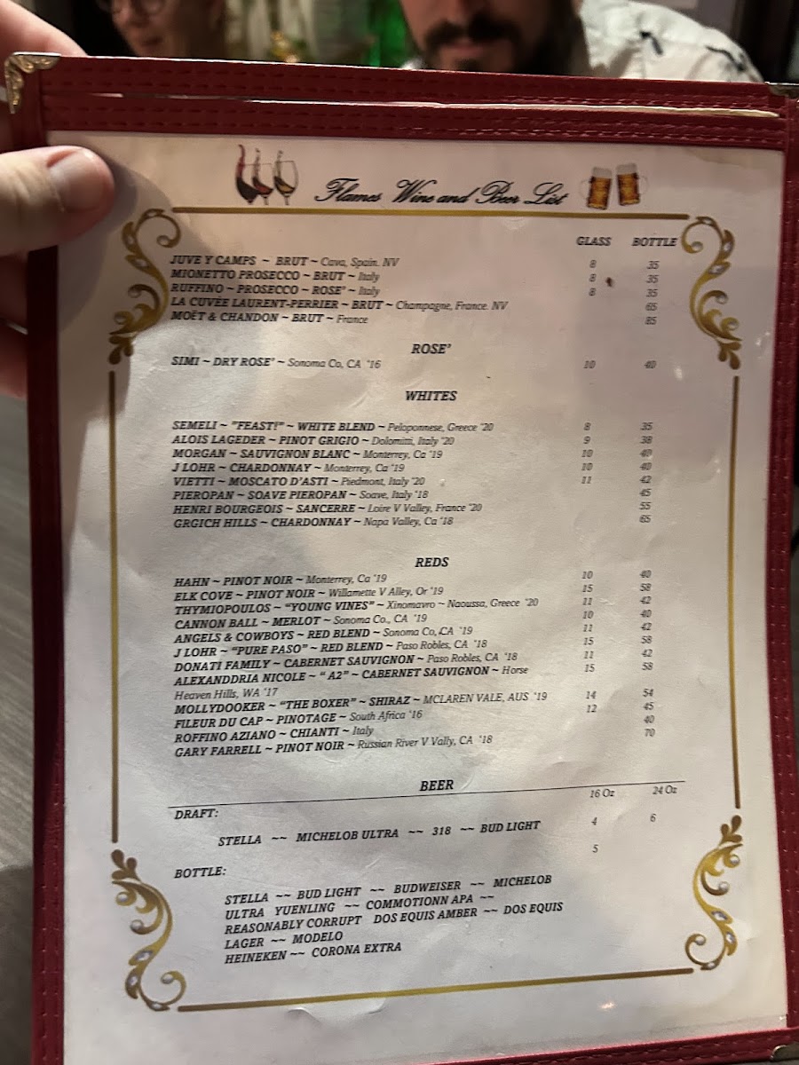 Flames Mediterranean Restaurant Menu (Full Menu Update 2026)