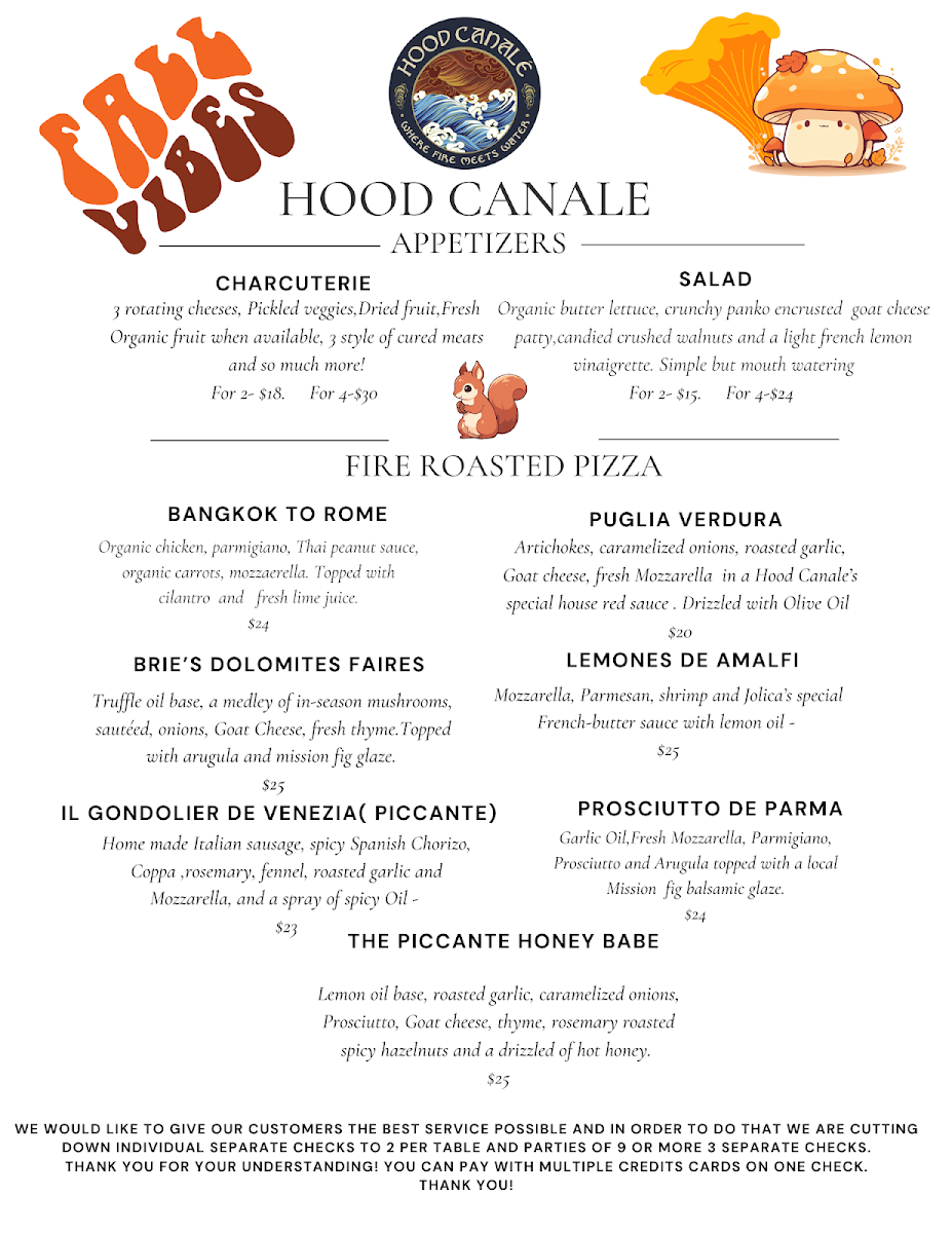 Hood Canale Menu (Full Menu Update 2026)