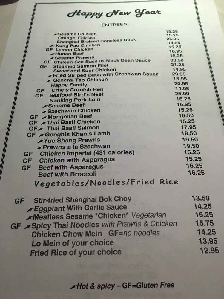Imperial Chinese Menu (Full Menu Update 2026)