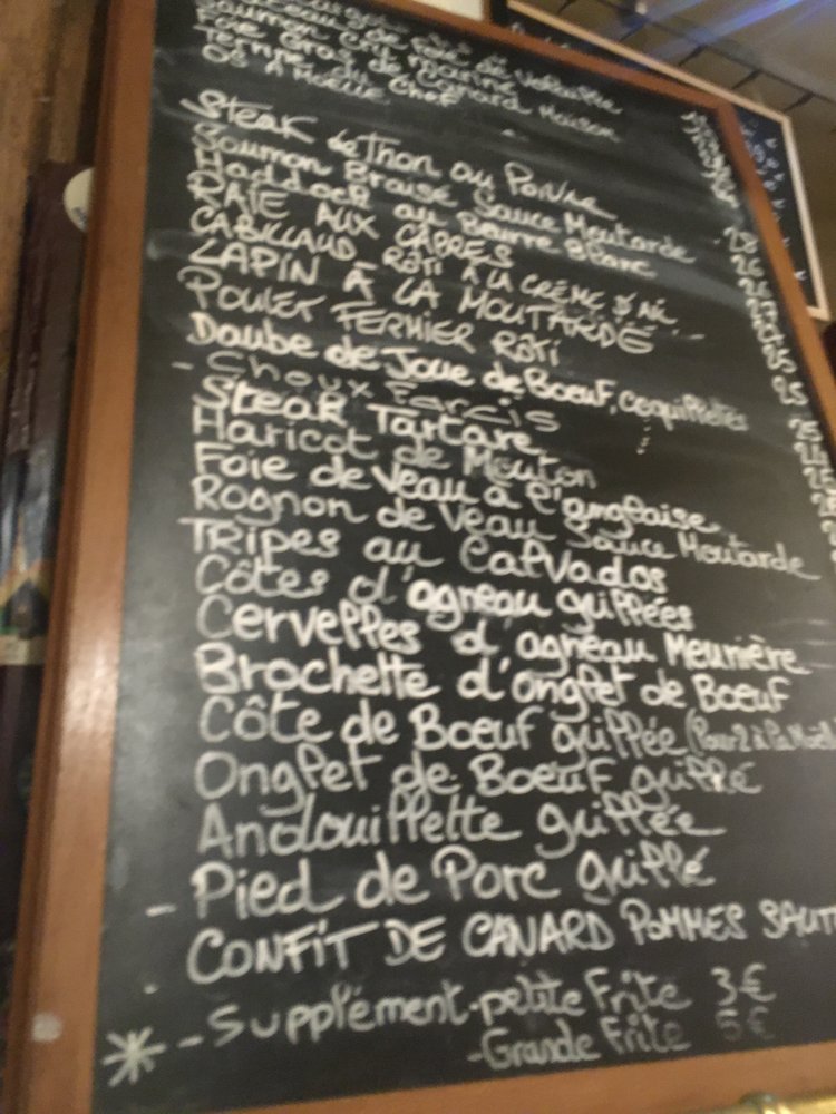 La Tour Montlhéry - Chez Denise Menu (Full Menu Update 2026)