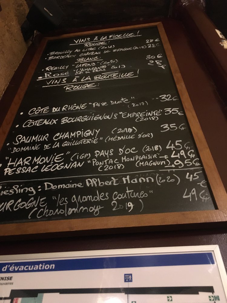La Tour Montlhéry - Chez Denise Menu (Full Menu Update 2026)