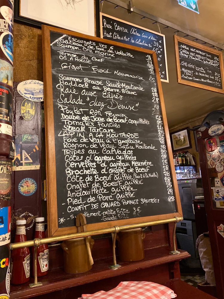 La Tour Montlhéry - Chez Denise Menu (Full Menu Update 2026)