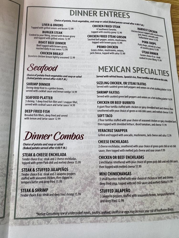 Rafael’s Family Restaurant Menu (Full Menu Update 2026)